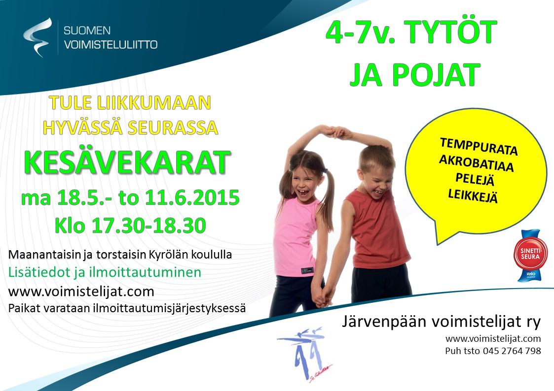 Kesävekarat-jumppa tulee taas! - Järvenpään Voimistelijat ry